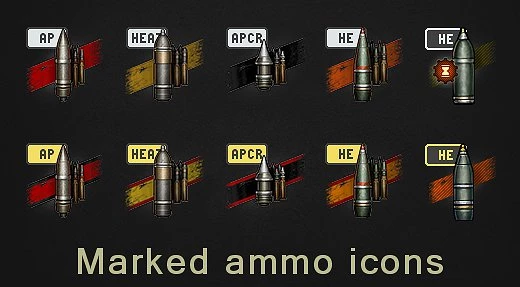 Marked ammo icons v1.0 - WoT