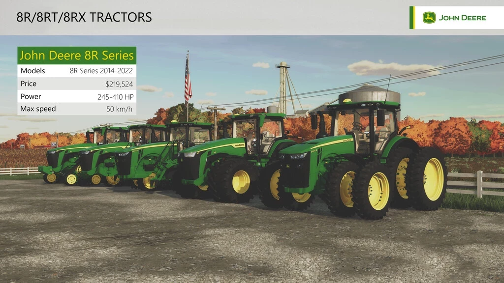 John Deere 8R US Series v 1.0 - FS 22