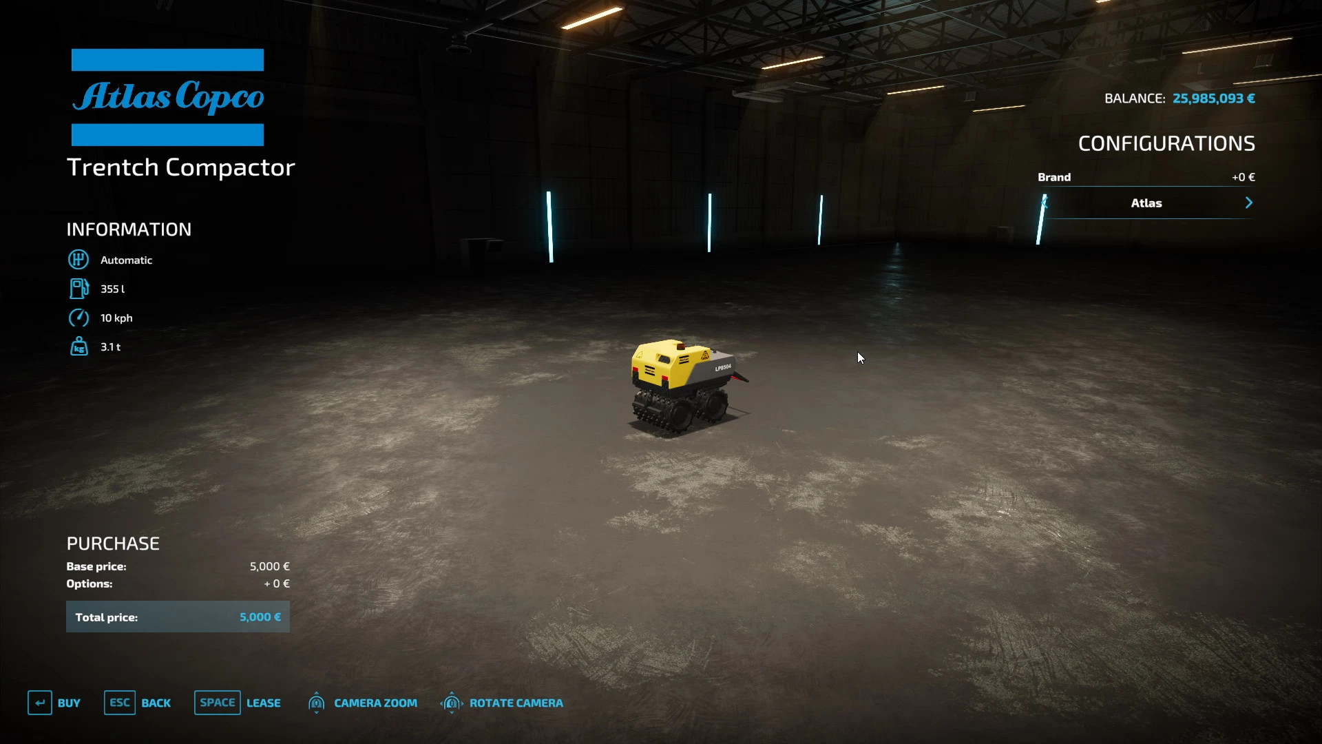 Remote Trench Compactor - FS 22