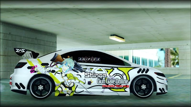 Honda Civic SI Juiced Tuned Shinon Itasha - GTA: SA