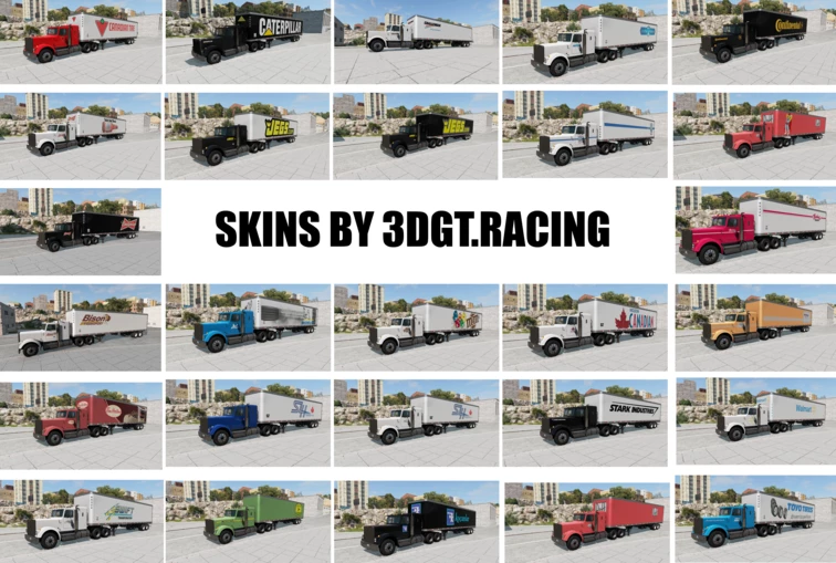 Assorted Skin Pack for Semi & Dryvan 1.5 - BeamNG.drive