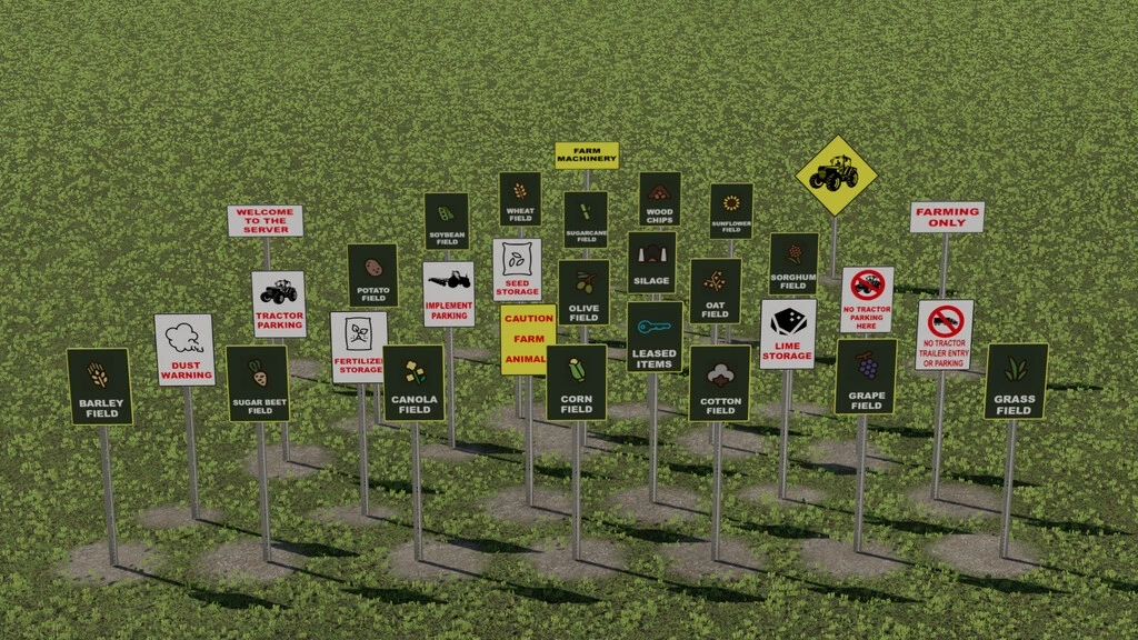 Multiplayer Sign Pack v 1.0 - FS 22