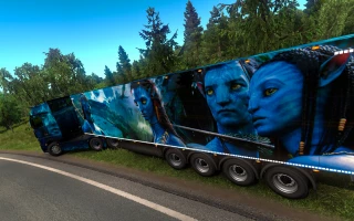 Mercedes benz New Actros Bigspace Avatar 2 Mod Skin 1.1 - ETS 2