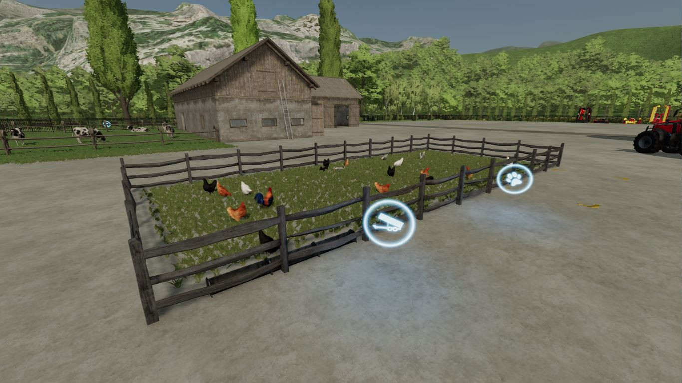 Duo Chicken Pen Fences + Free Barn 1.0 - FS 22