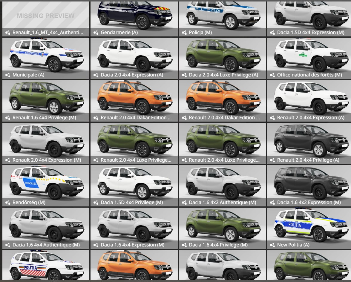 DACIA DUSTER 1 - BeamNG.drive