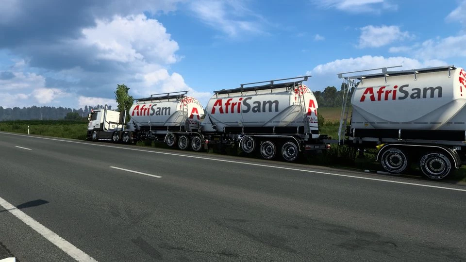 AfriSam Silo Trailer scs Paint Job 1.1 - ETS 2