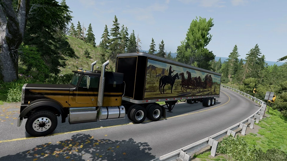 Smokey and the Bandit Dry Van Skin 1.2 - BeamNG.drive