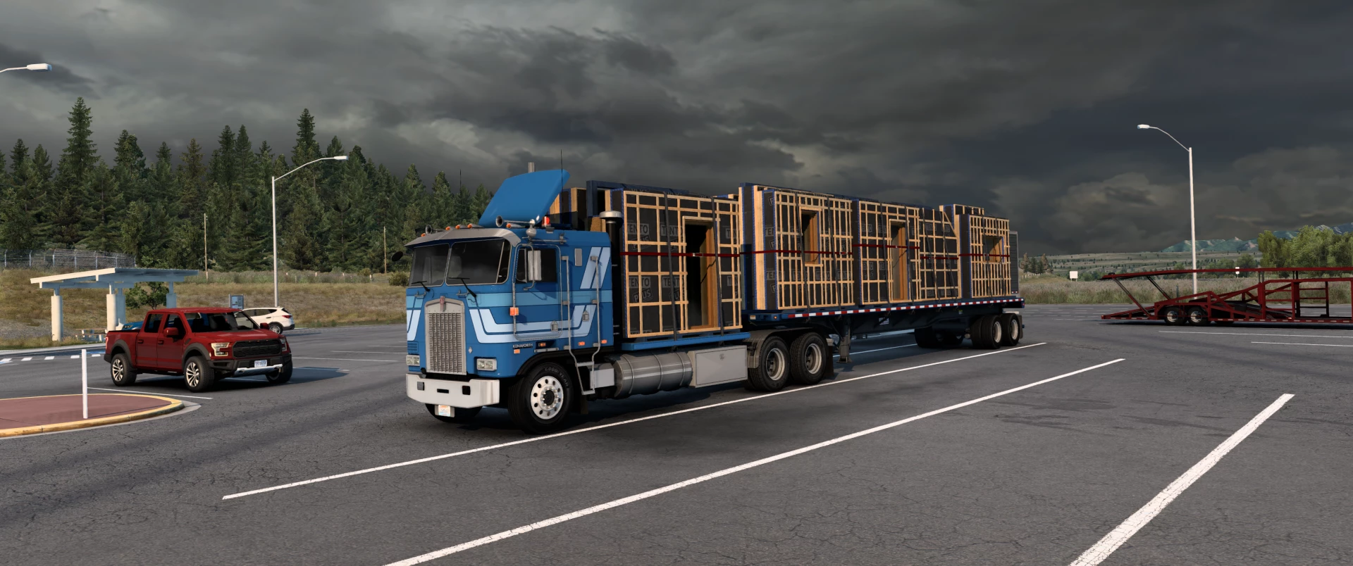 Kenworth K100E Drom Addon 1.45 - ATS