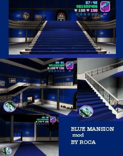 Blue Mansion mod - GTA: Vice City