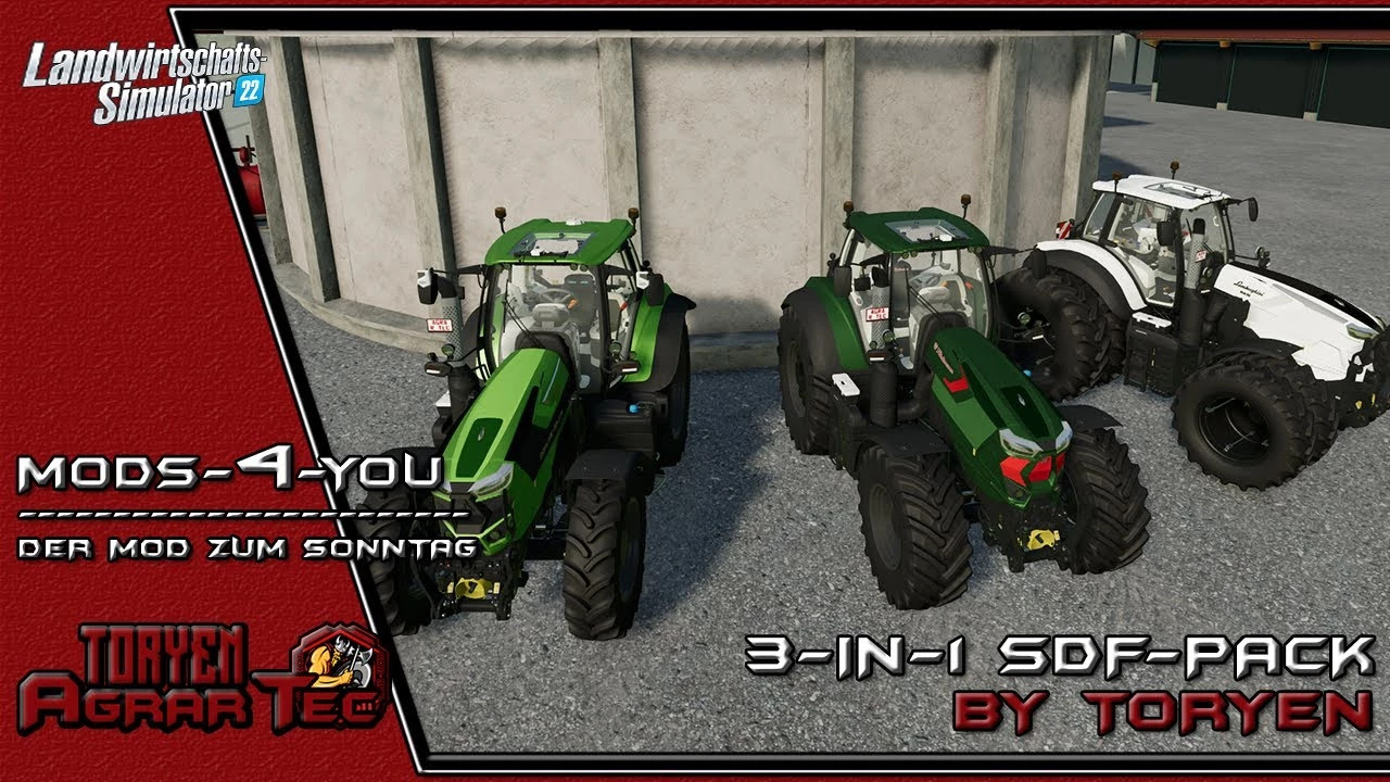 3in1 SDF-Pack Hürlimann / Deutz / Lamborghini v 1.0 - FS 22
