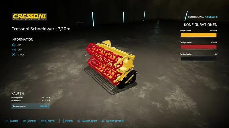 Cressoni Cutter 7.20m v 1.0 - FS 22