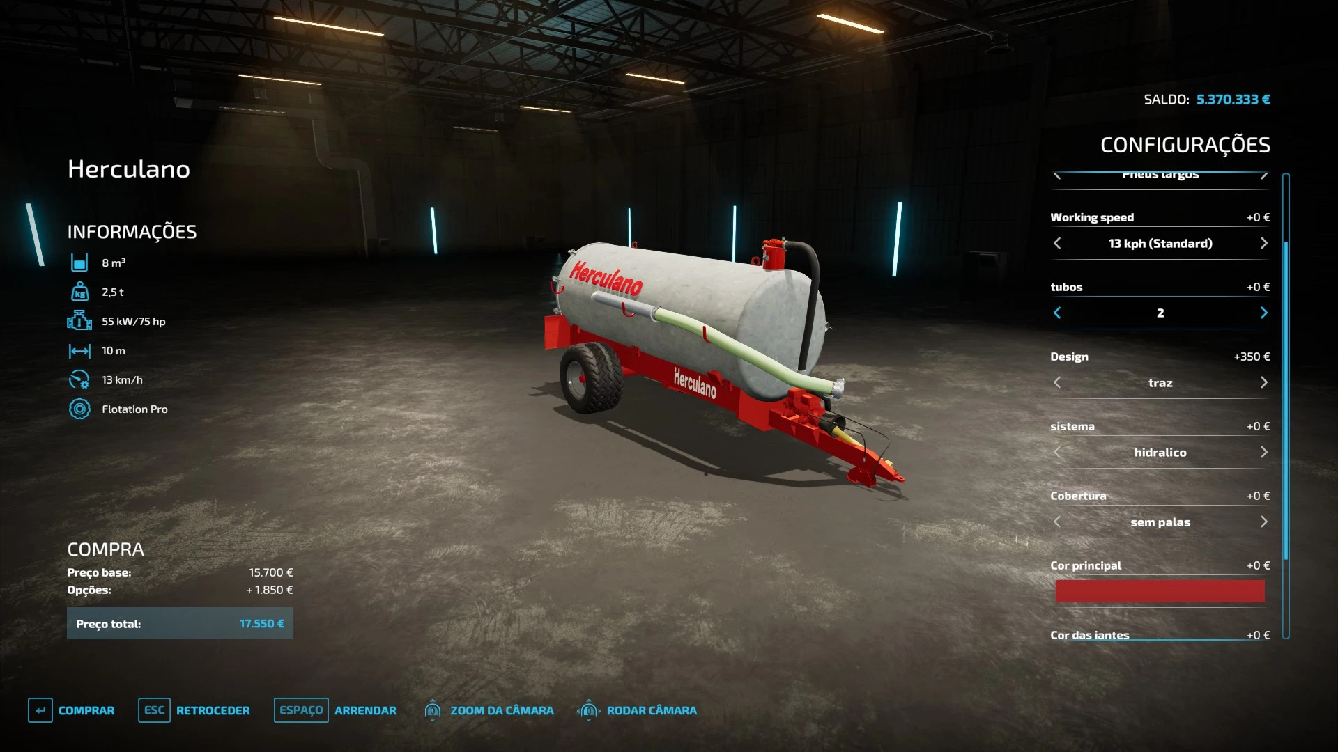 FS22 Cisterna Herculano 8000L v 1.1 - FS 22