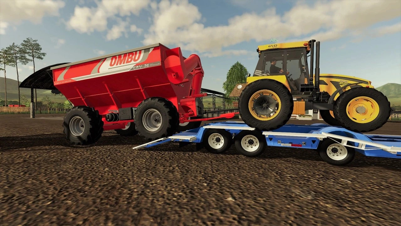Marcelini FS22 transporter trailer v 1.0 - FS 22
