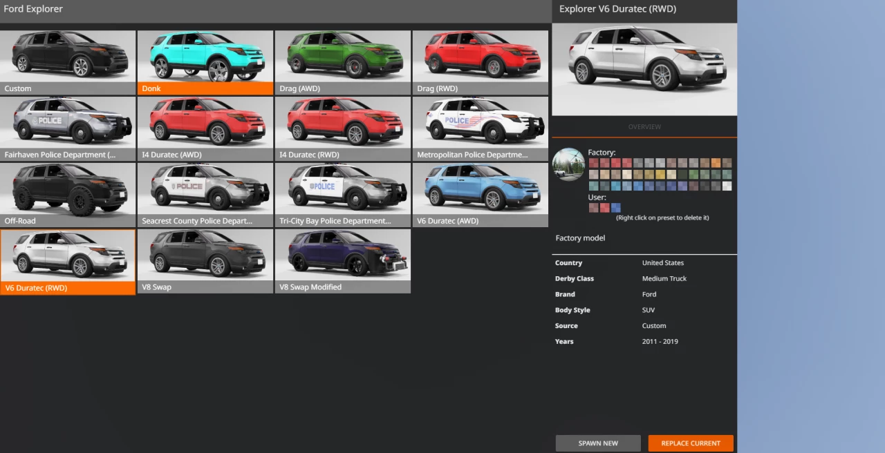 ford explorer - BeamNG.drive Search - ModLand.net