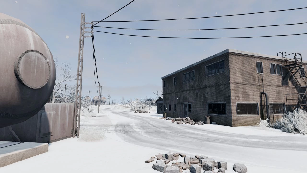 Industrial Site Snowy 1 - BeamNG.drive