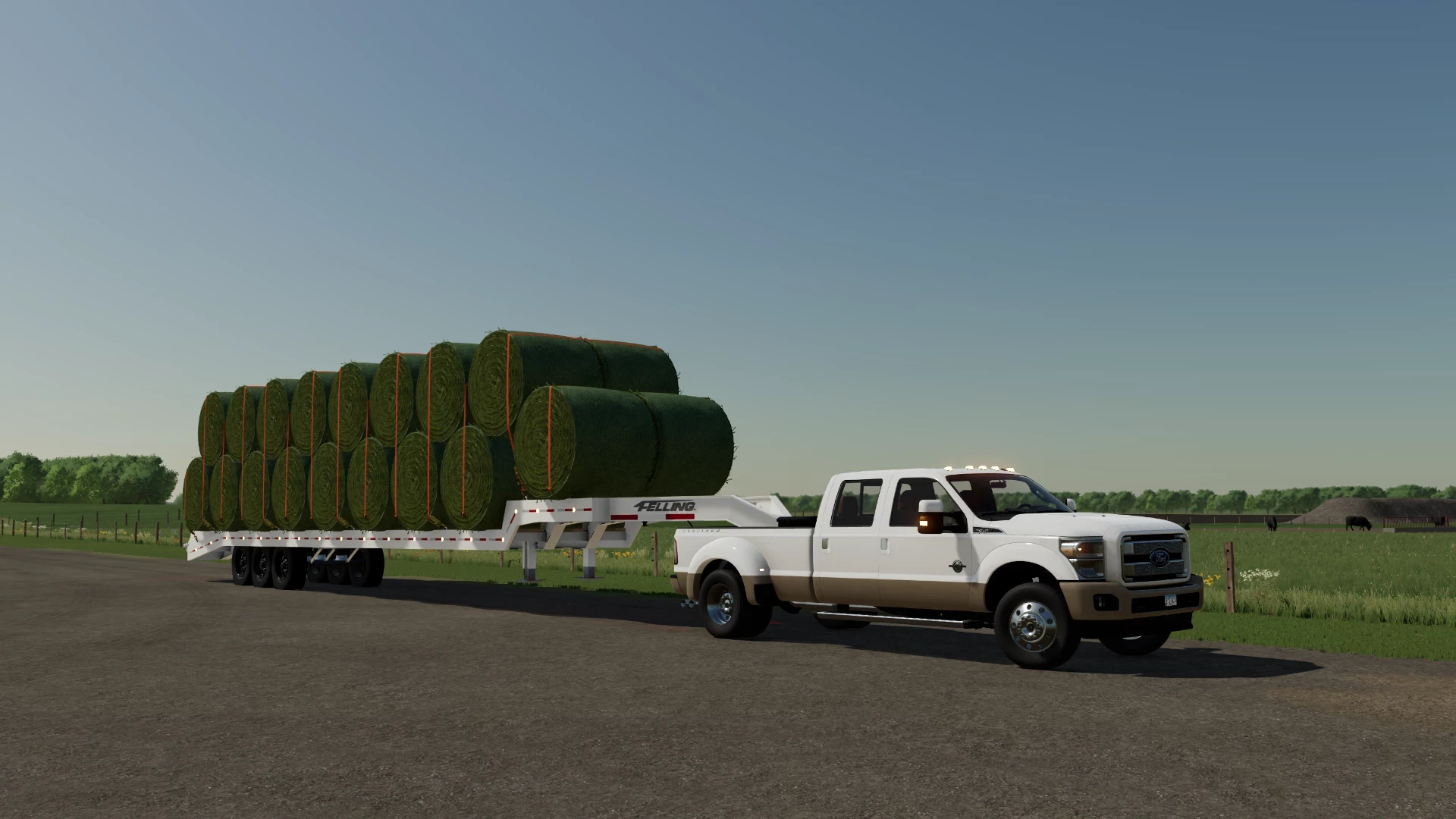 53FT Drop deck with felling neck v 1.0 - FS 22