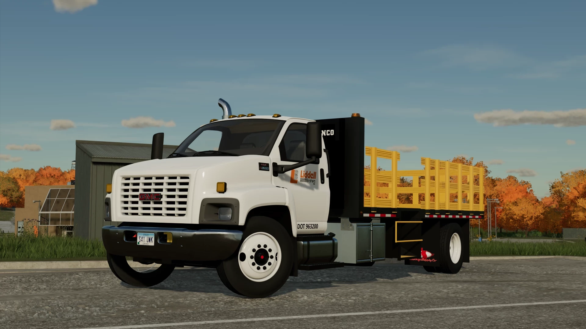 GMC C8500 Flatbed Cone Truck v 1.0 - FS 22