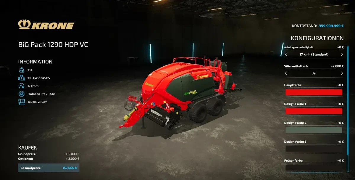 Krone BigPack v 1.0.1.0 - FS 22