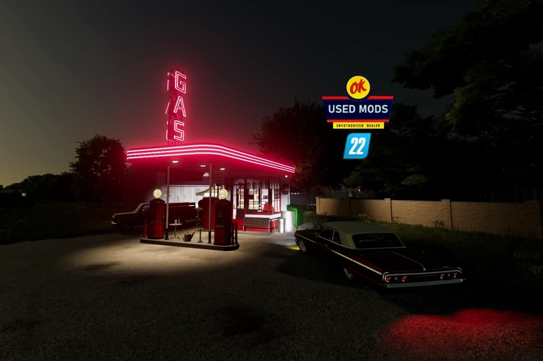 Old Retro Gas Station v 1.0 - FS 22