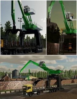 Sennebogen 850e Gantry Log Unloader v 1.0 - FS 22