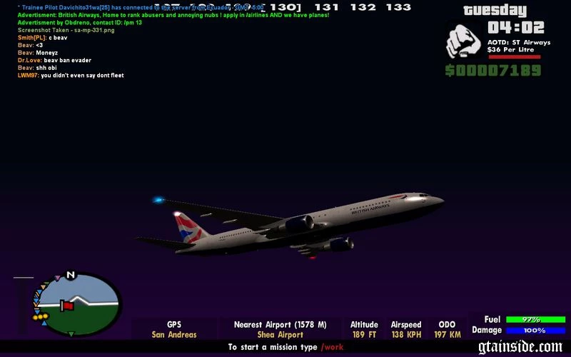 British Airways Boeing 767- 300 - GTA: SA