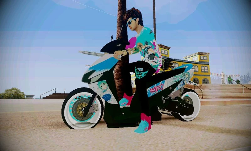 Vario 110 / Honda Click LOWRIDER [Hatsune Miku Itansha] - GTA: SA