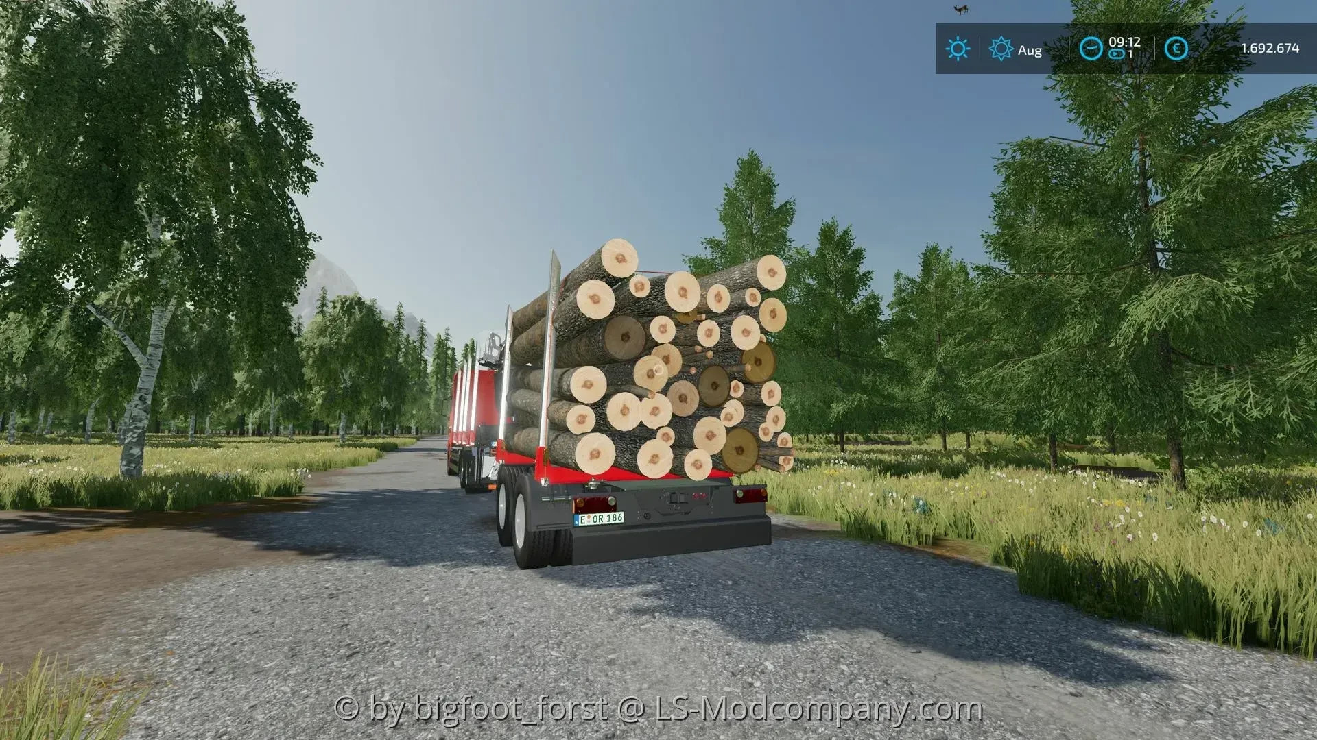 FS22 Wood Trailer v 1.0 - FS 22