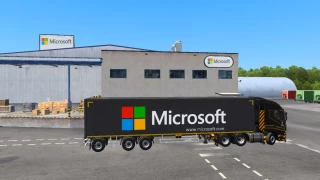 Download MICROSOFT TRAILER SKIN FREE - ETS 2 - ModLand.net
