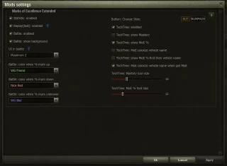 Marks Of Excellence Calculator By Spoter 1.19.0.2 - WoT
