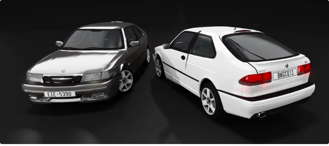 1999 Saab 9-3 Coupe V1.0 - BeamNG.drive