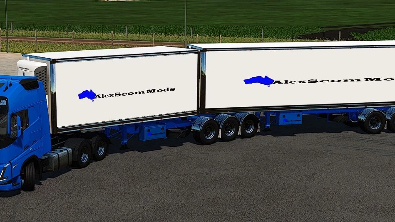 Australian Fridge Van Trailers v 1.0 - FS 22