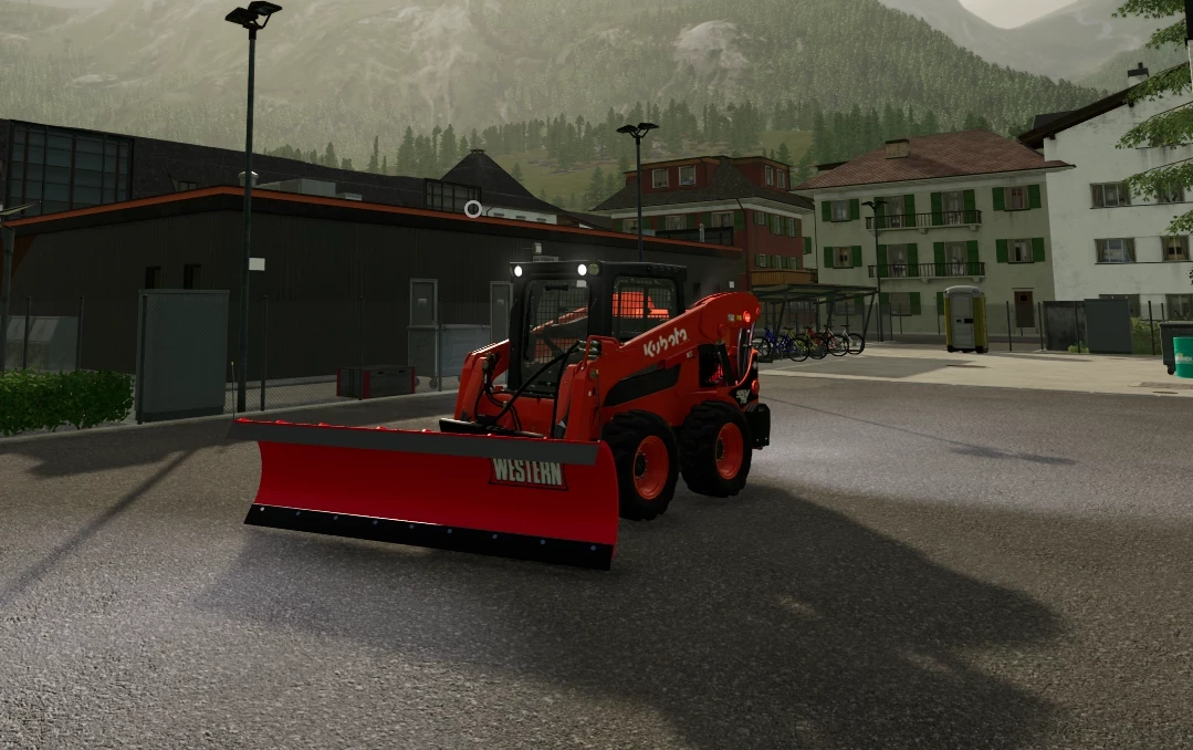 FS22 Western Skid Loader Plow CHS v 1.0 - FS 22