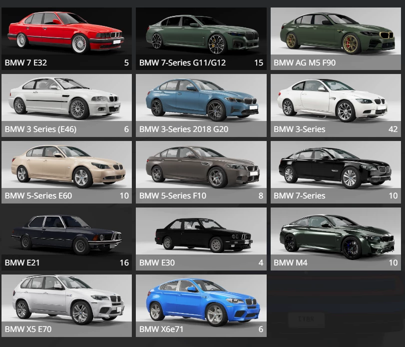 bmw pack - BeamNG.drive Search - ModLand.net