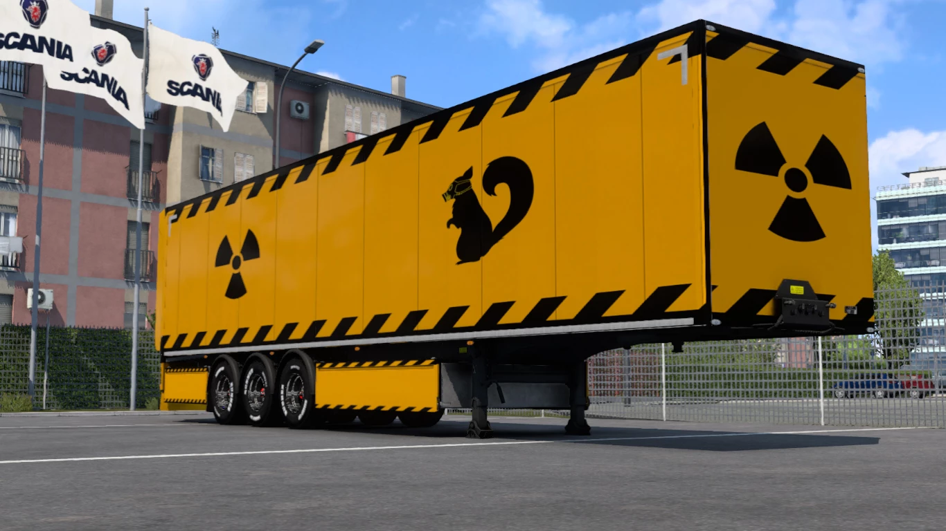 Trailer Nuclear Signs Skin 1,0 - ETS 2