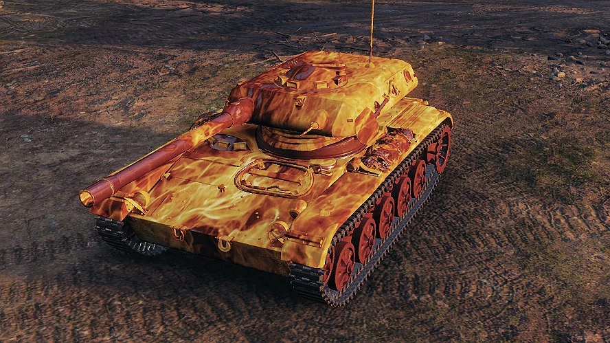 ELC EVEN 90 fire skin 1.19.1.0 - WoT