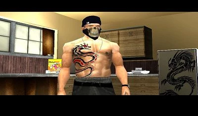 Dragon Tattoo on Belly - GTA: SA