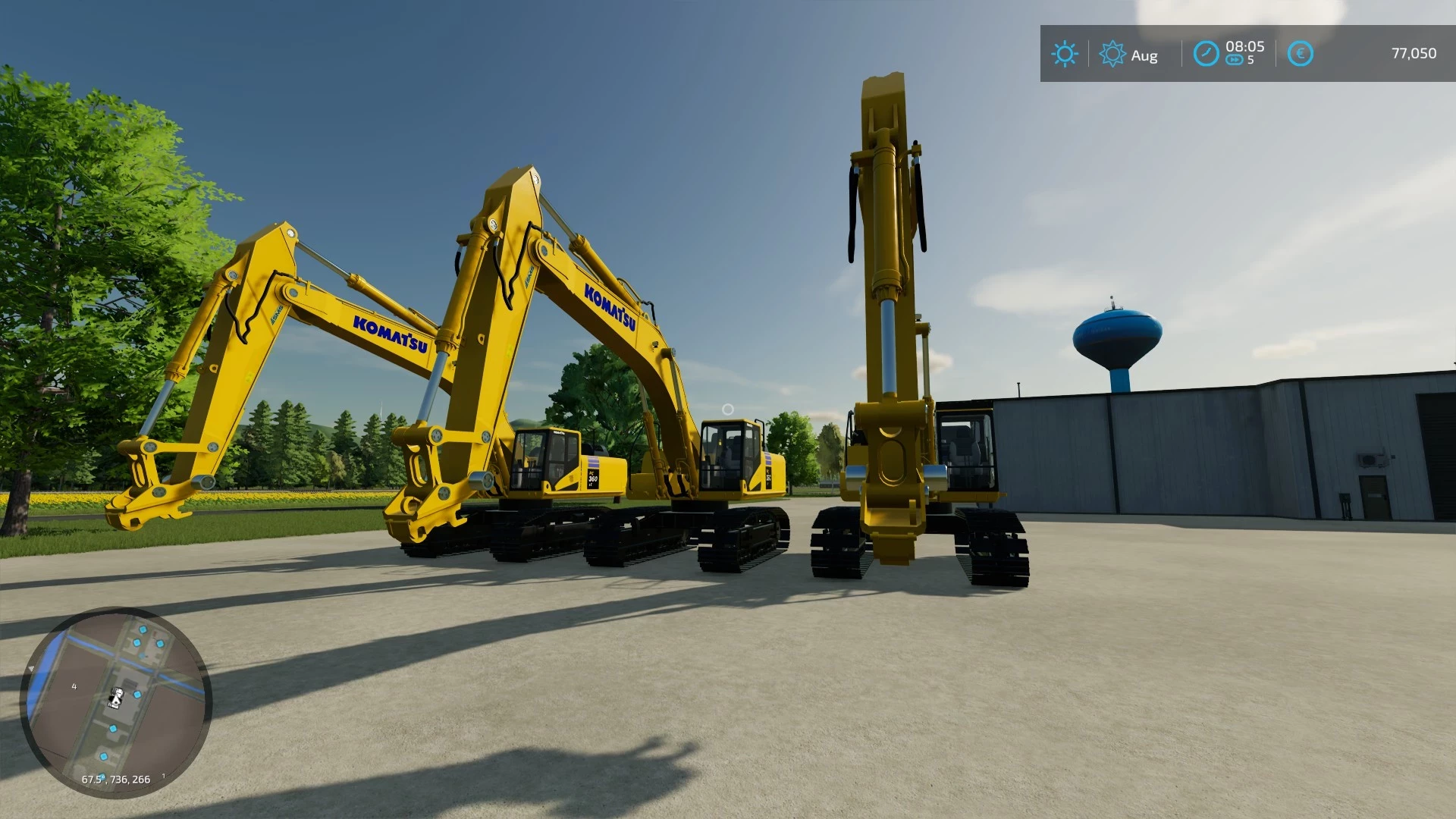 Komatsu 11 Large Excavators v 1.0 - FS 22