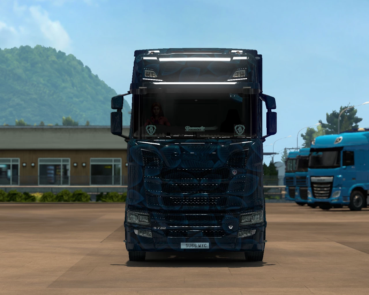 Blue Leaves Skin 1.0 - ETS 2