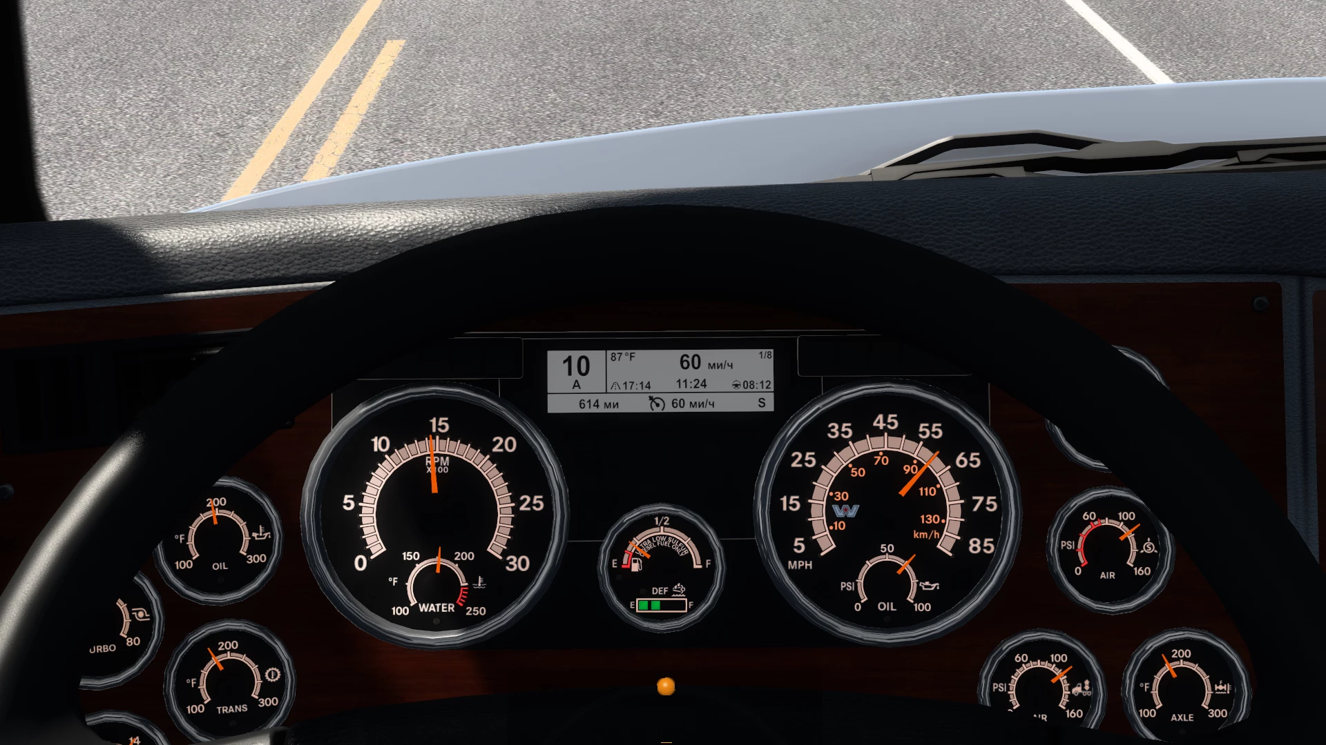 Western Star 5700XE Improved Dashboard 1.46 - ATS