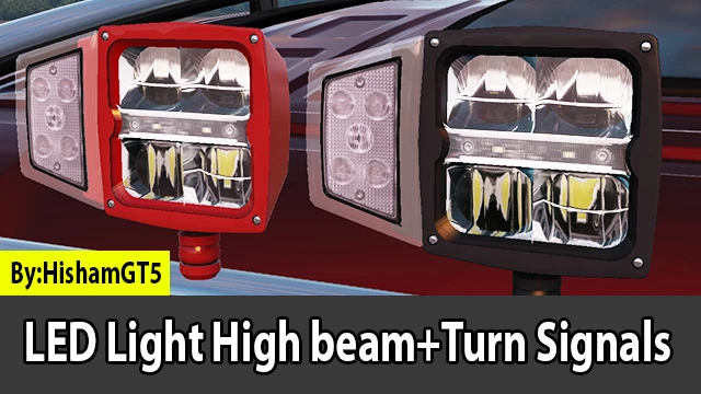 LED Light High beam+Turn Signals 1.46 - ETS 2