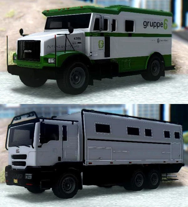 GTA V Brute Stockade & MTL Brickade - GTA: SA