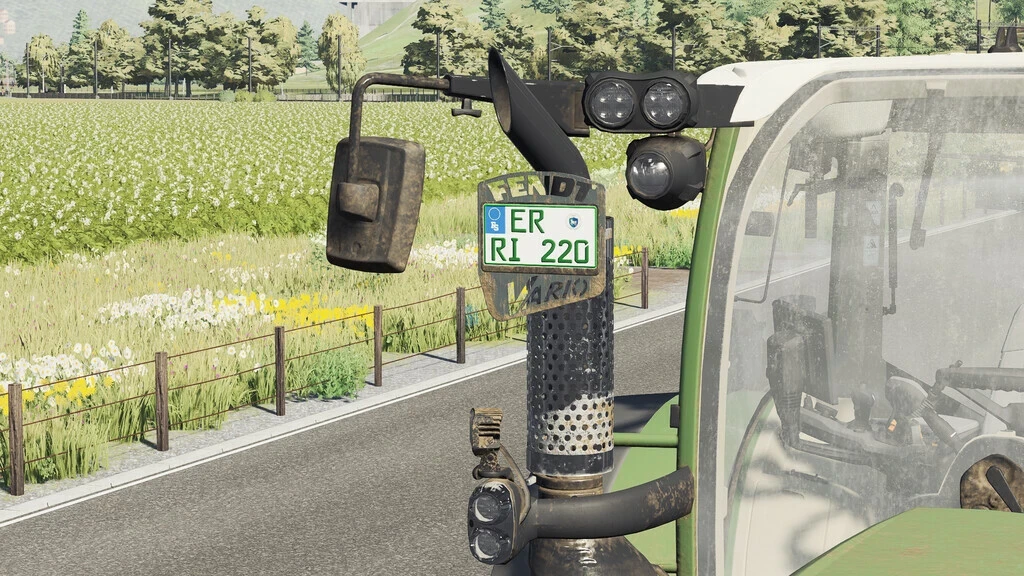 Fendt Licenseplate Holder For Fendt Favorit/Vario (Prefab) v 1.1 - FS 22