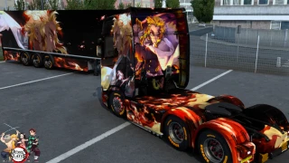 Demon Slayer Kimetsu No Yaiba Kyojuro Rengoku Skin 1.47 - ETS 2