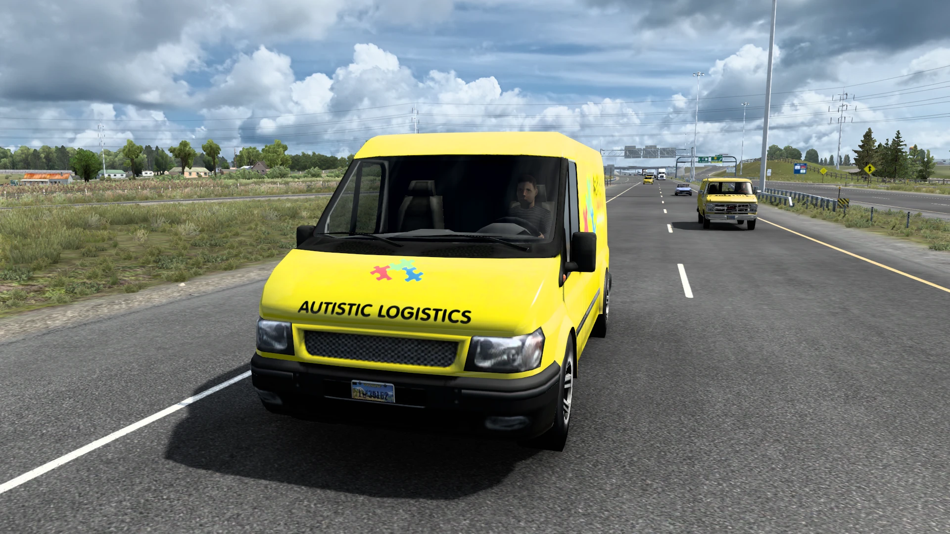 European Ford Transit AI Traffic v1 - ATS