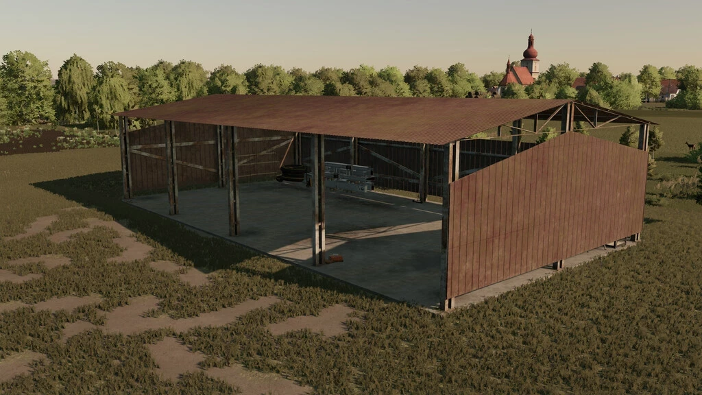 Old Rusty Shed 25x13m v 1.0 - FS 22