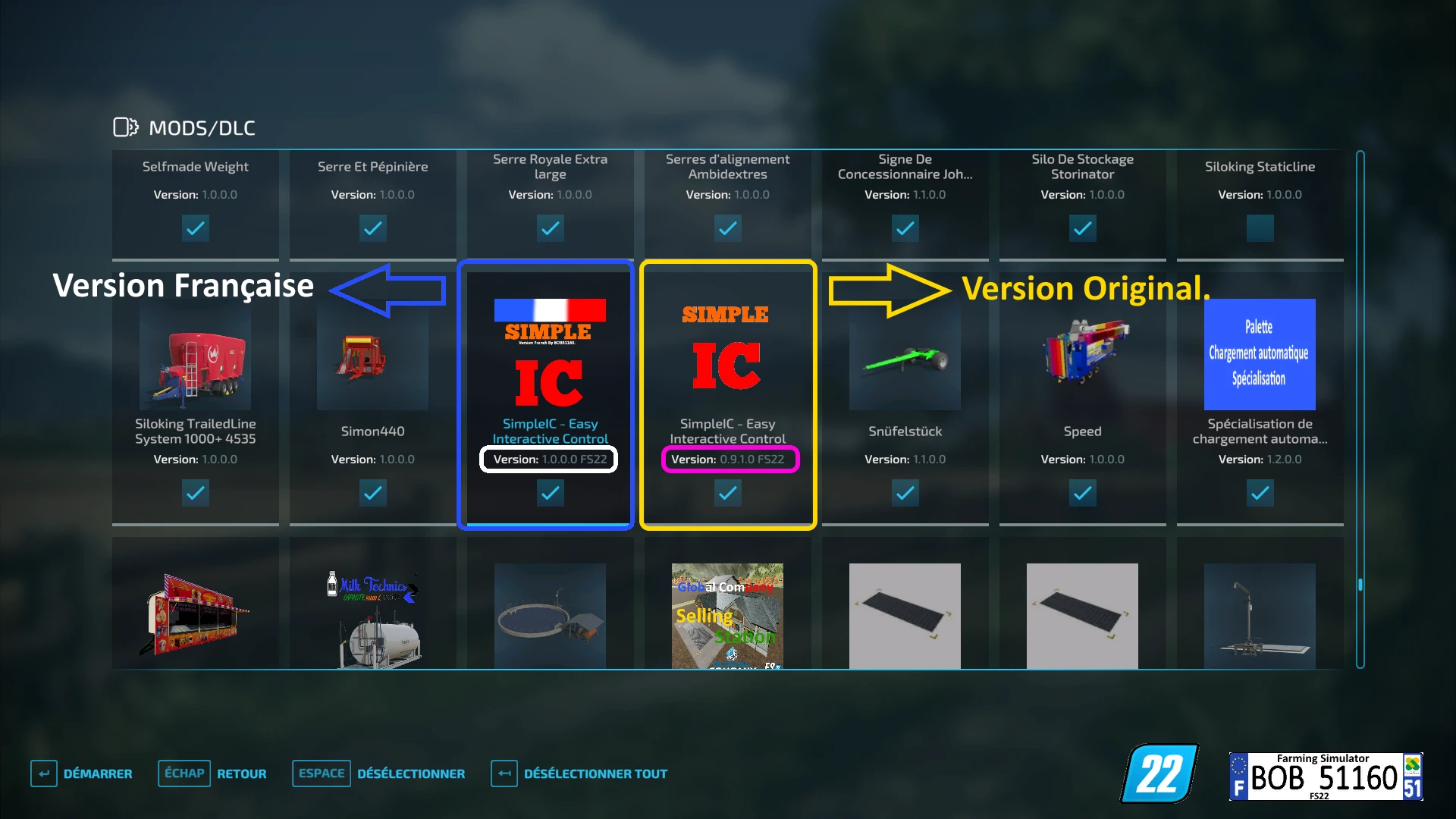 FS22 simpleIC By BOB51160 1.0.0.0 - FS 22