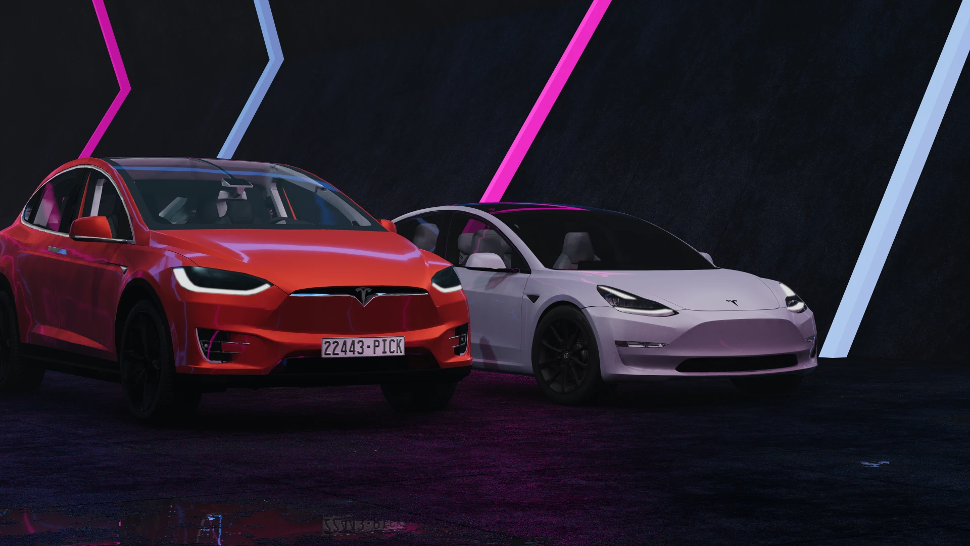 Tesla Model X + Model 3 1.0 - BeamNG.drive