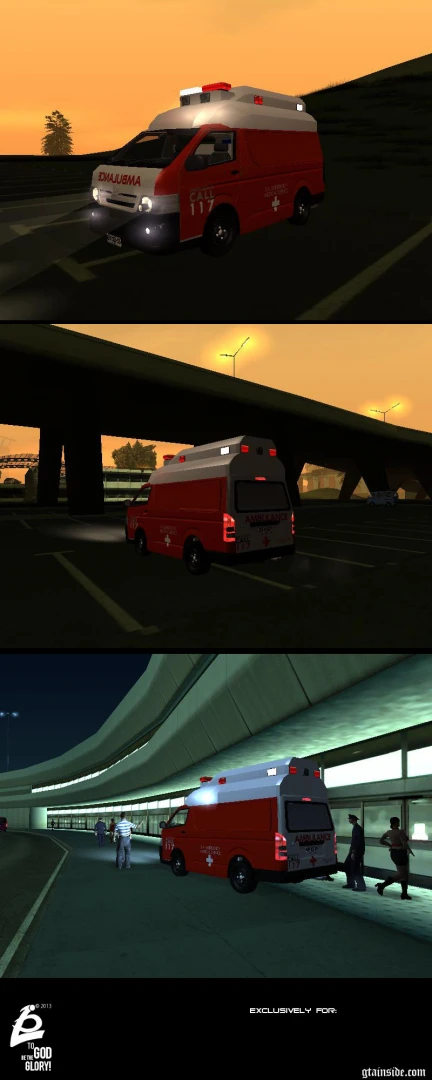 Toyota Hiace Philippines Red Cross Ambulance - GTA: SA