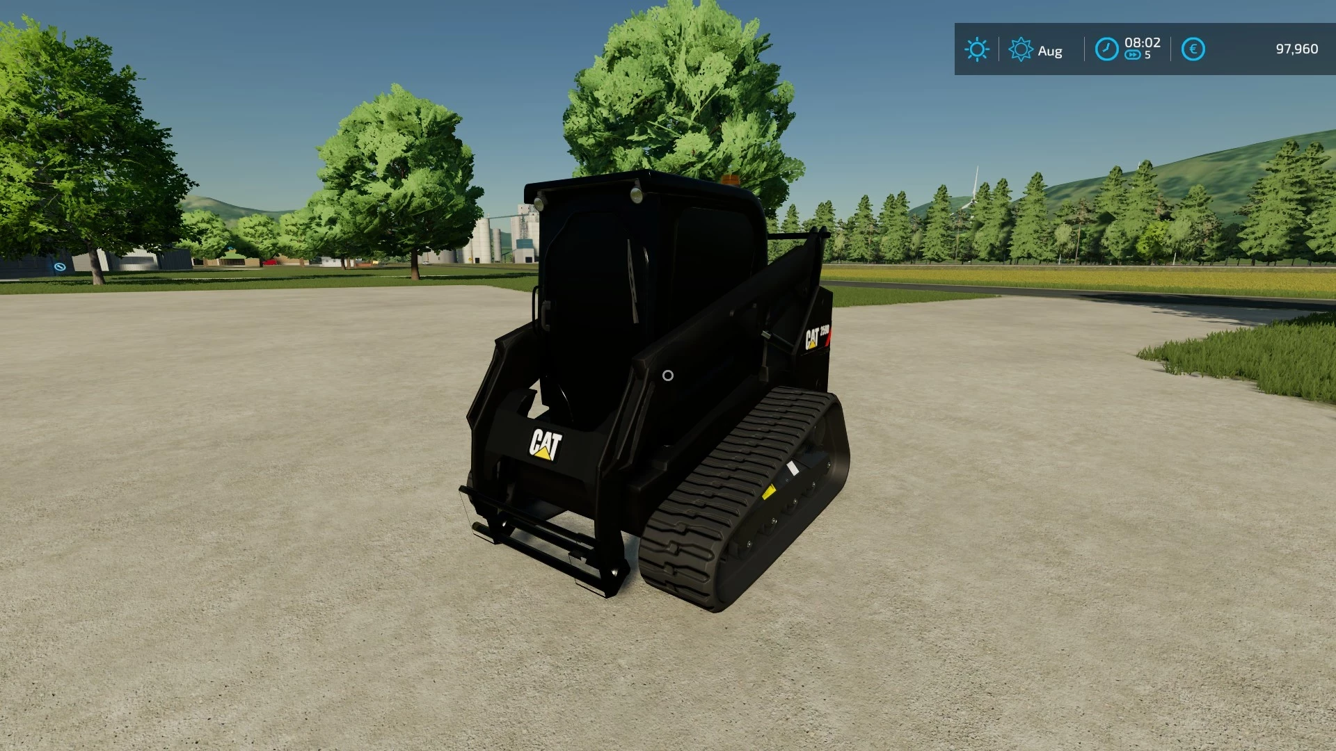 Cat 259D Black out v 1.0 - FS 22