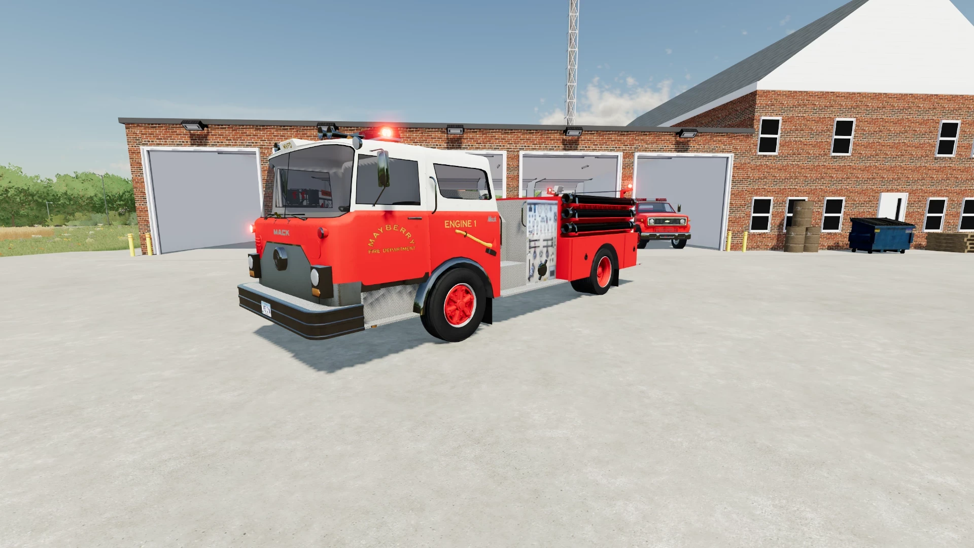 Mack CF Fire Engine FS22 v 1.0 - FS 22